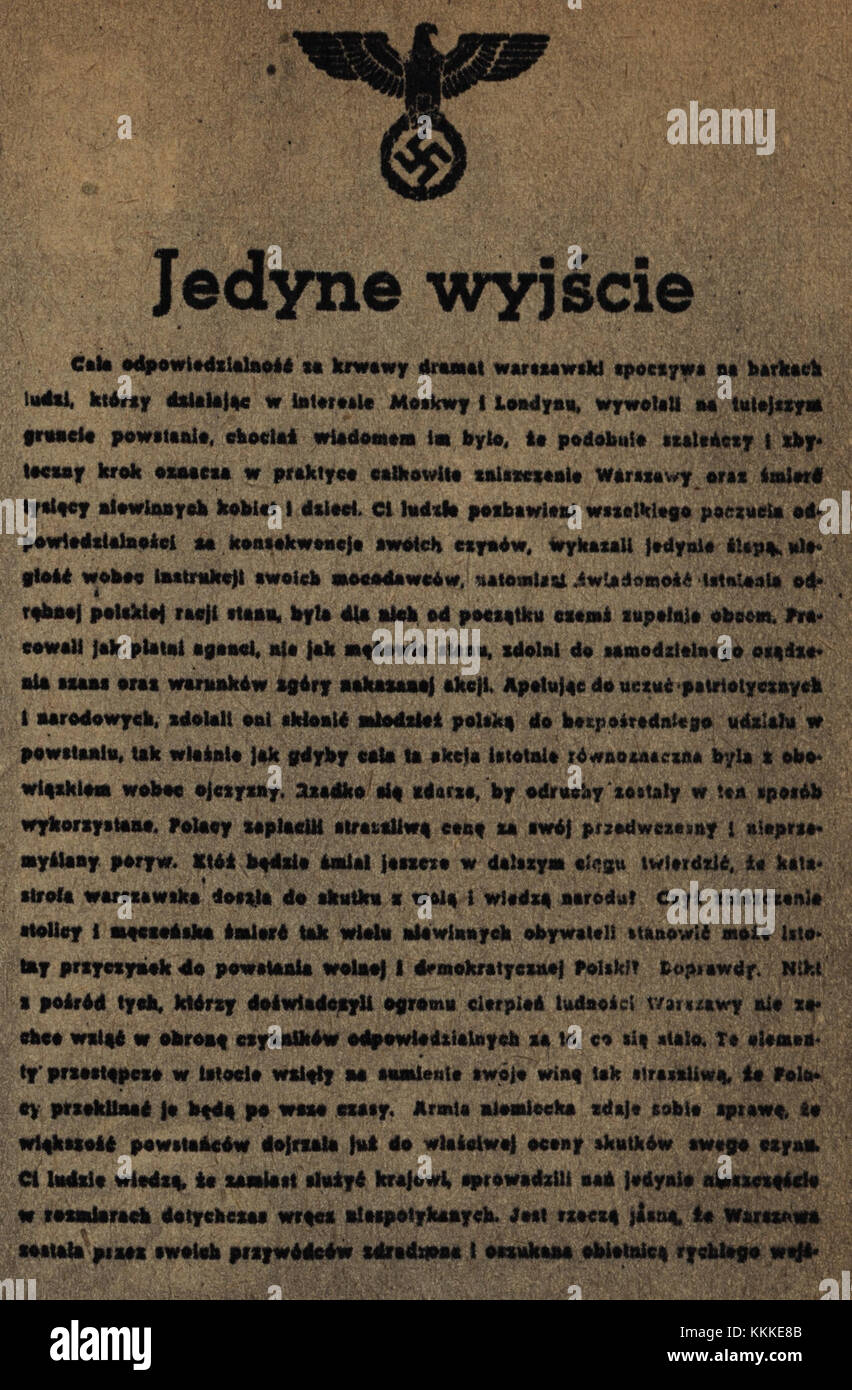 German propaganda leaflet hi-res stock photography and images - Alamy