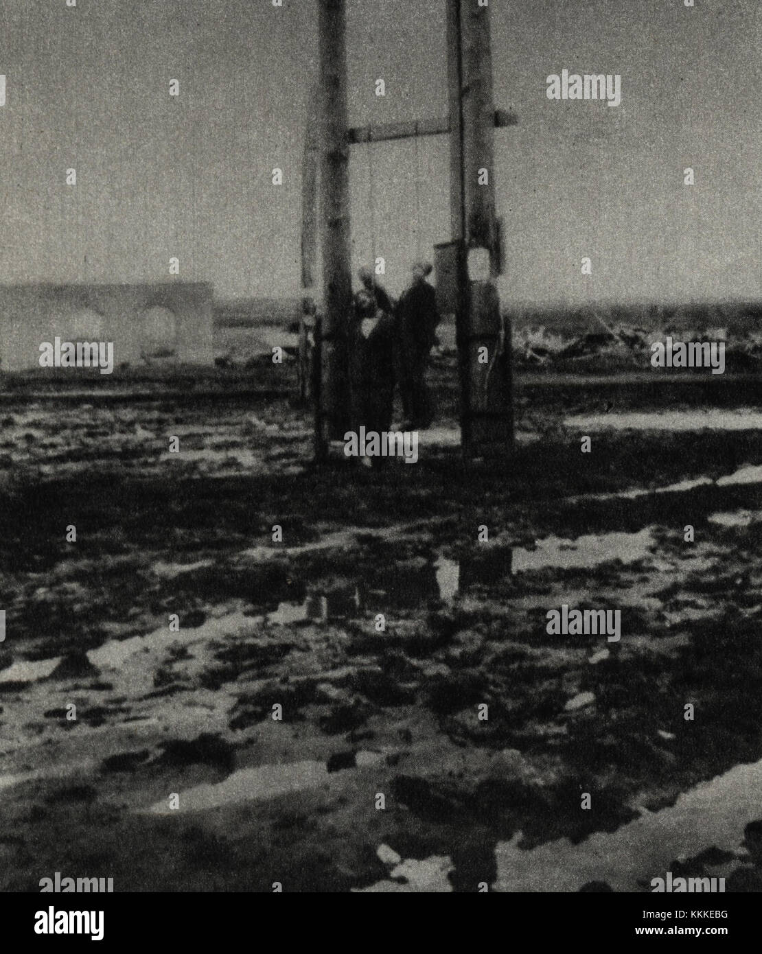 This image depicts partisans who were executed by German forces during ...