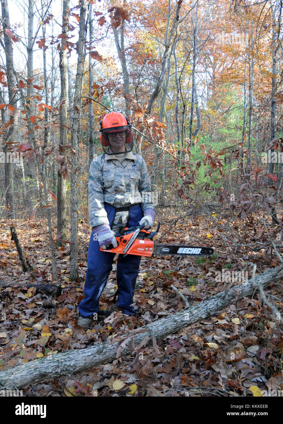 Members of the 104th Fighter Wing train on chainsaws and Kubotas to ...