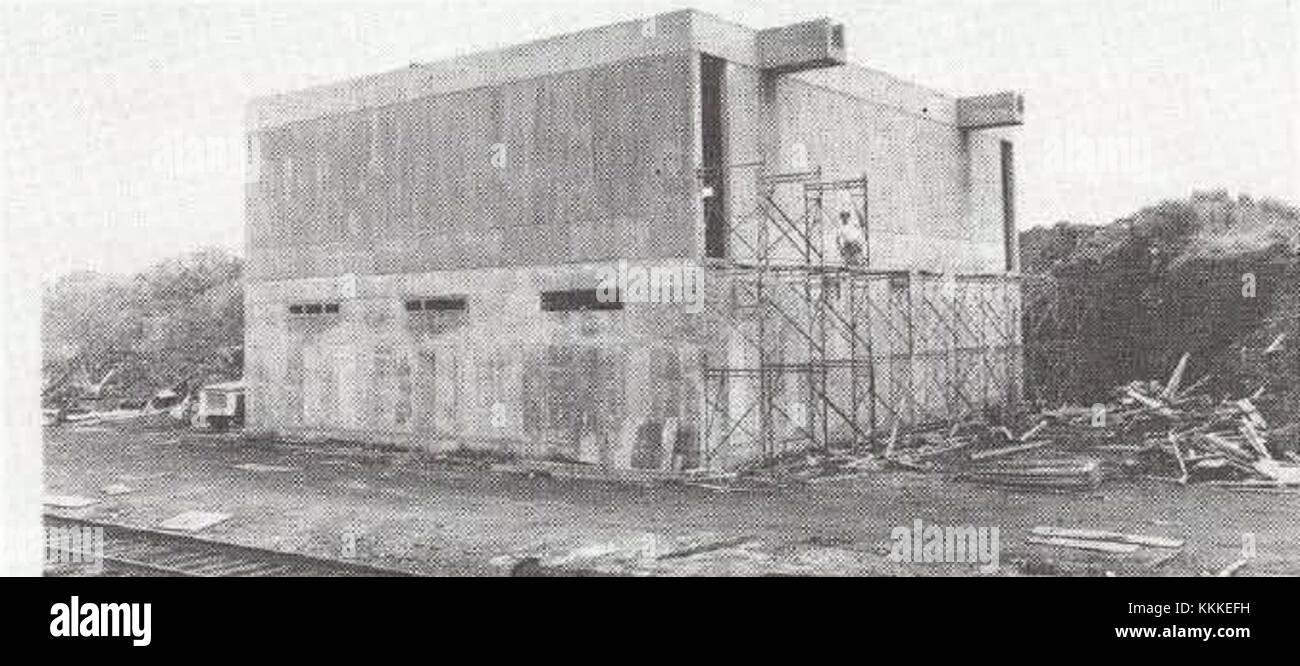 This image shows the Wellington DC substation under construction, which ...