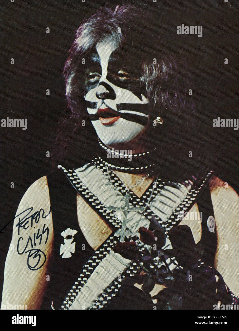 Peter Criss, the drummer of KISS, is featured on the cover of 'Alive II ...