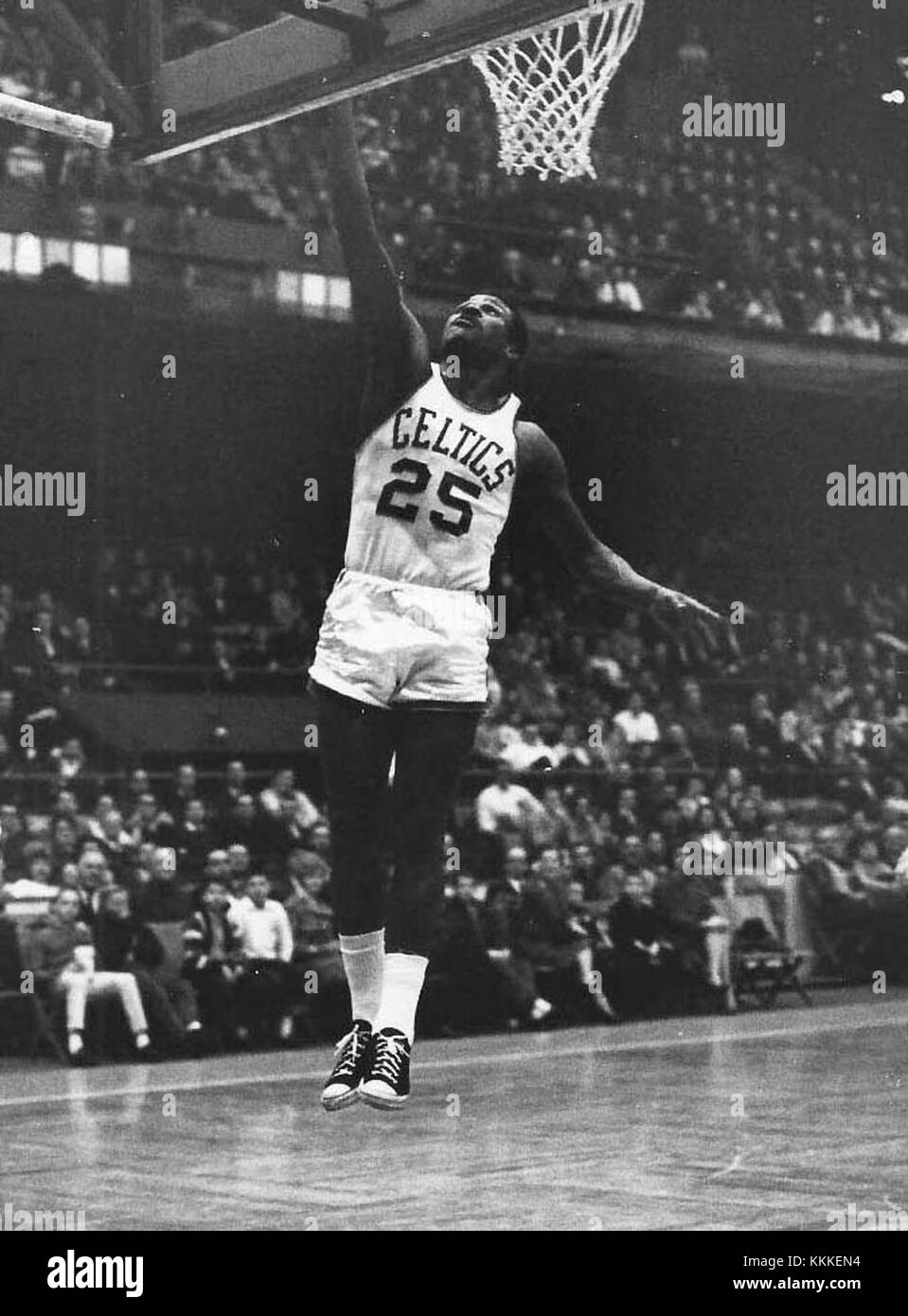 A cropped image of K.C. Jones, a Hall of Fame basketball player known ...