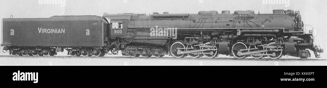 The Virginian Railway Class AG 1-6-6-3 Mallet steam locomotive was a ...
