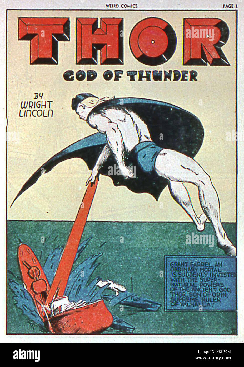 Thor Weird Comics is a graphic novel series blending mythology with ...