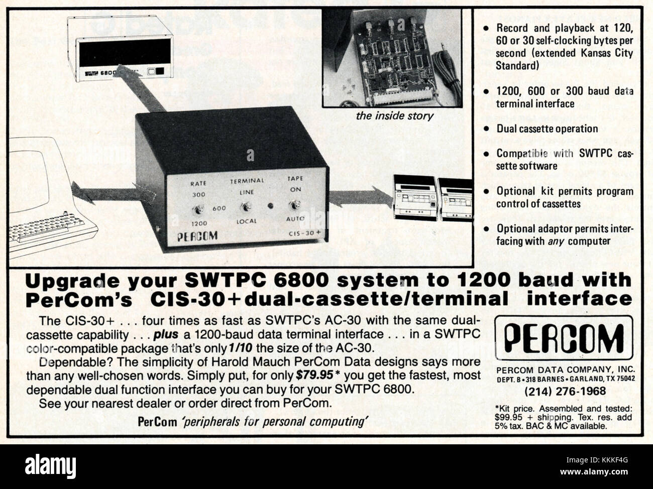 The PerCom Cassette Interface, introduced in December 1977, was a key ...