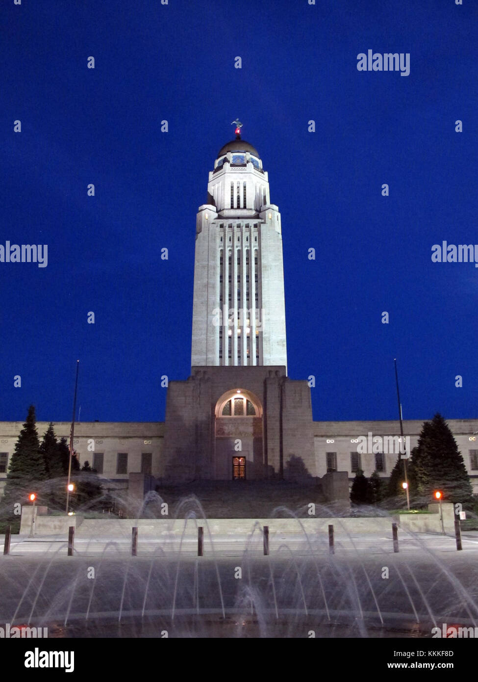 The Nebraska State Capitol, located in Lincoln, Nebraska, is an iconic ...