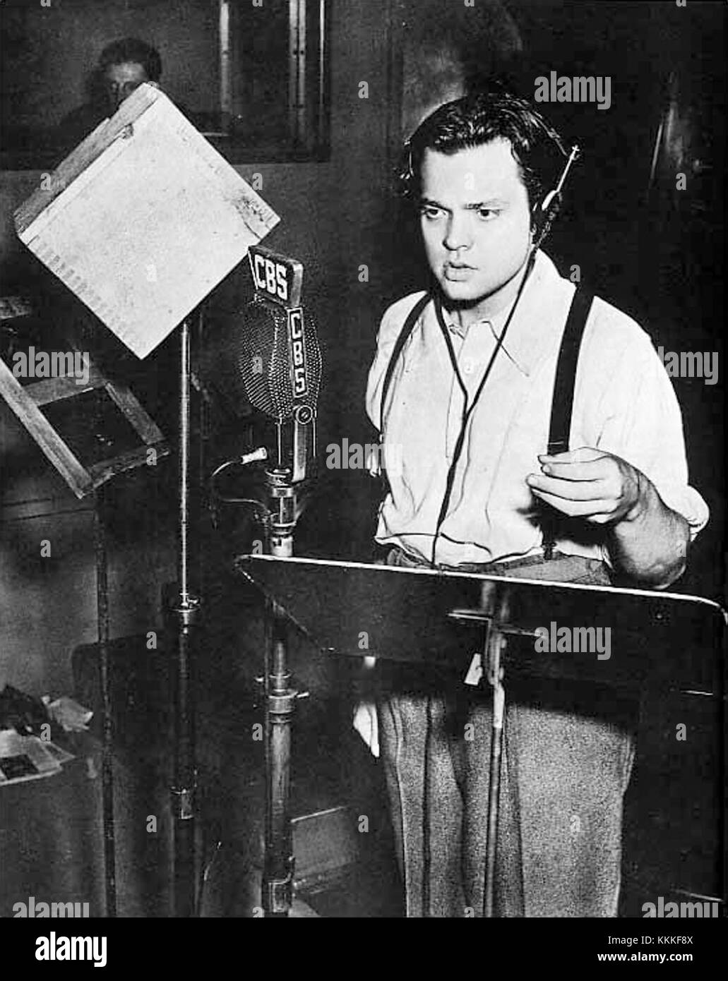 The 1938 radio studio scene with Orson Welles reflects the peak of his ...