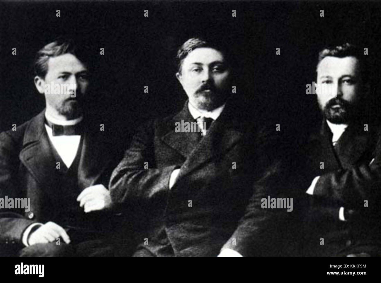 Chekhov Mamin and Potapenko Stock Photo - Alamy