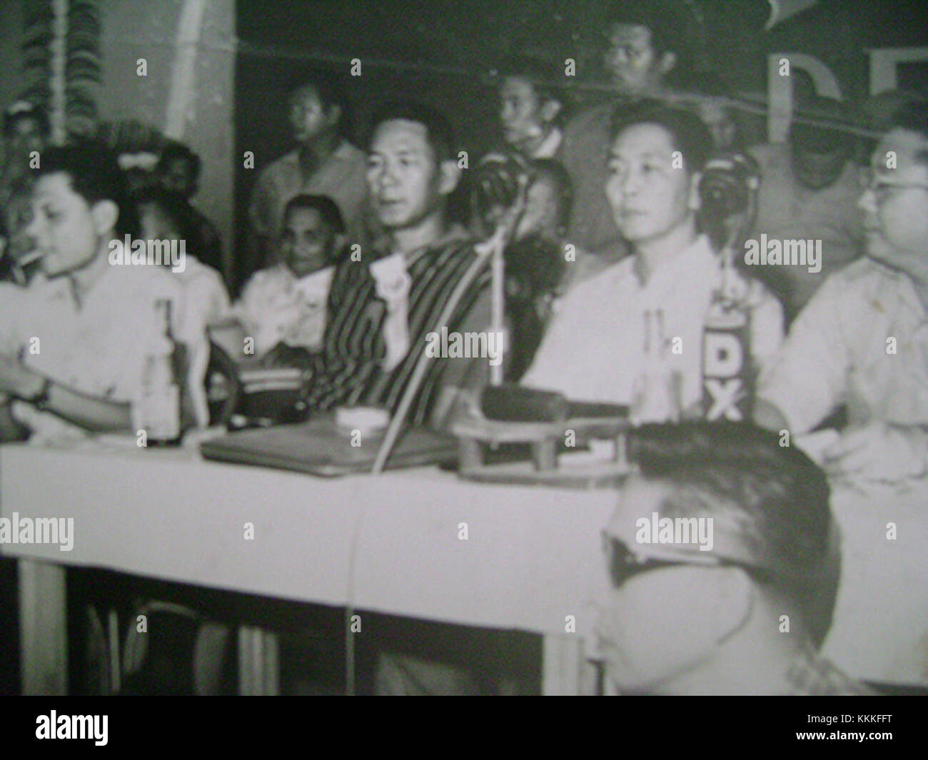 A photograph from the 1959 Senate campaign of Ferdinand Marcos, who ...
