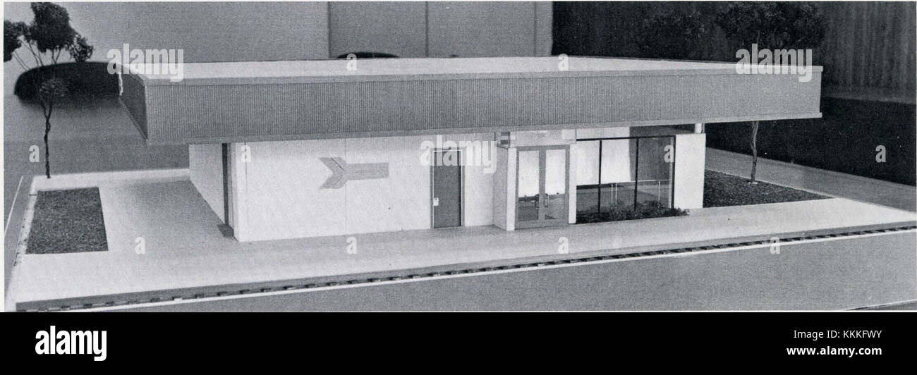 This model represents the standard design of Amtrak stations ...