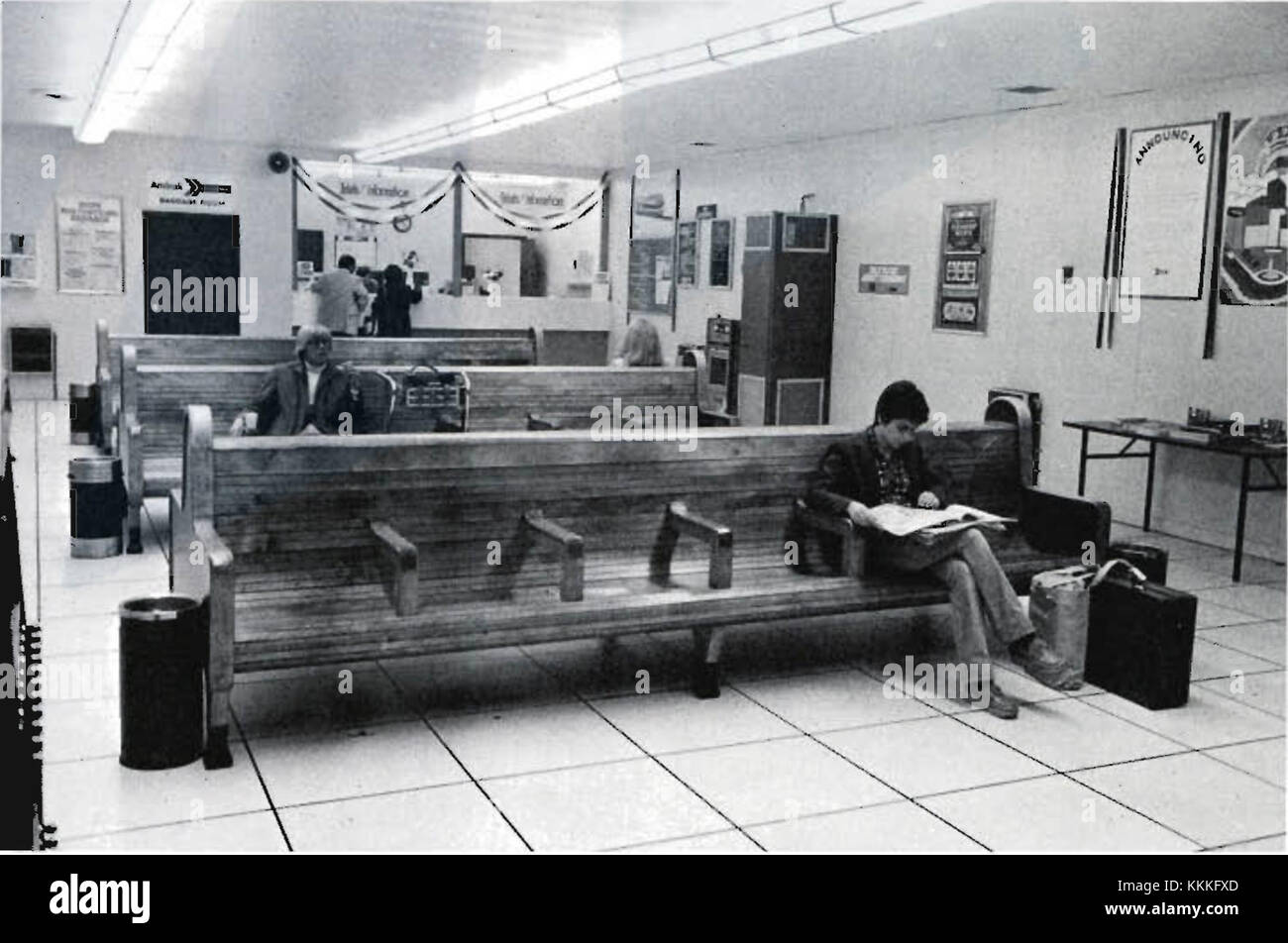 The interior of Pittsburgh's train station in 1980, showcasing the ...