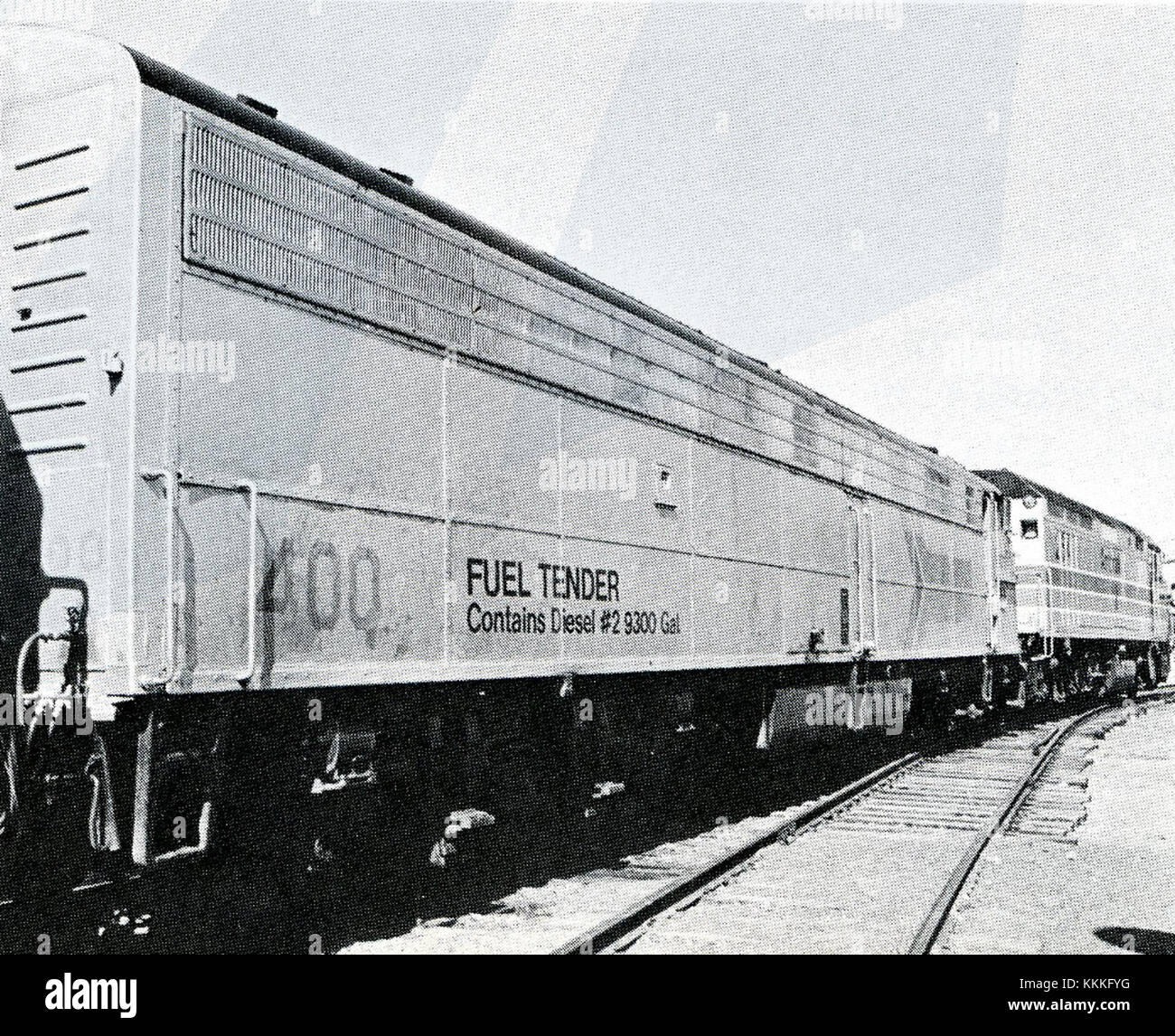 The Amtrak fuel tender 400, built in 1978, is an essential component of ...