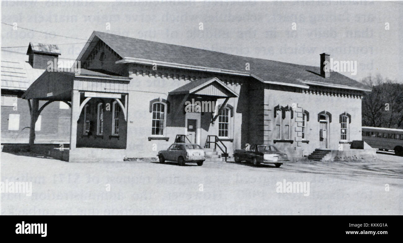 The Waterbury train station in Vermont, captured in 1979, showcases the ...