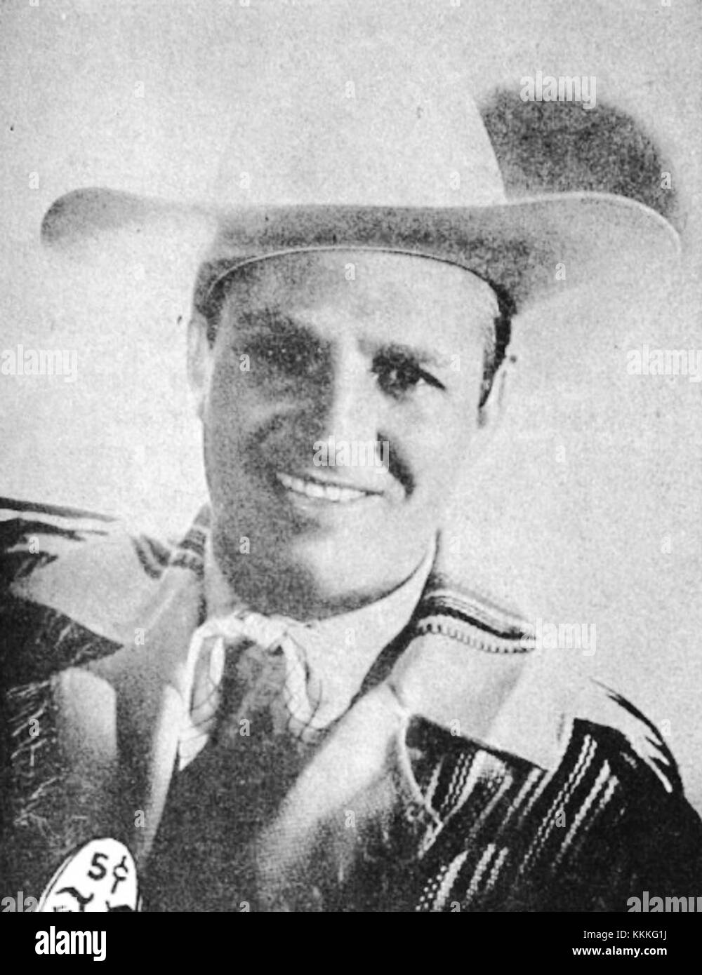 A vintage billboard featuring Gene Autry, a well-known American singer ...