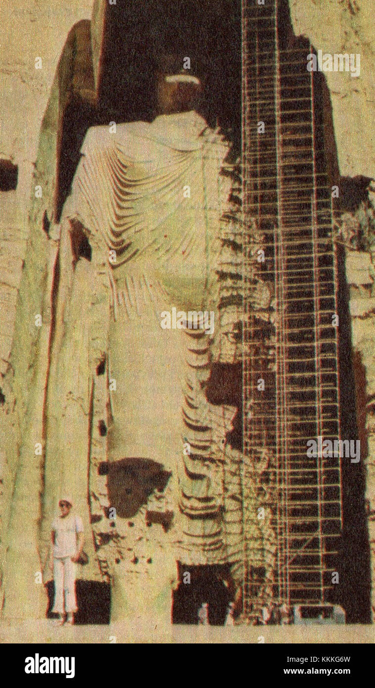 The Bamiyan Buddhas, located in Afghanistan, were monumental statues ...