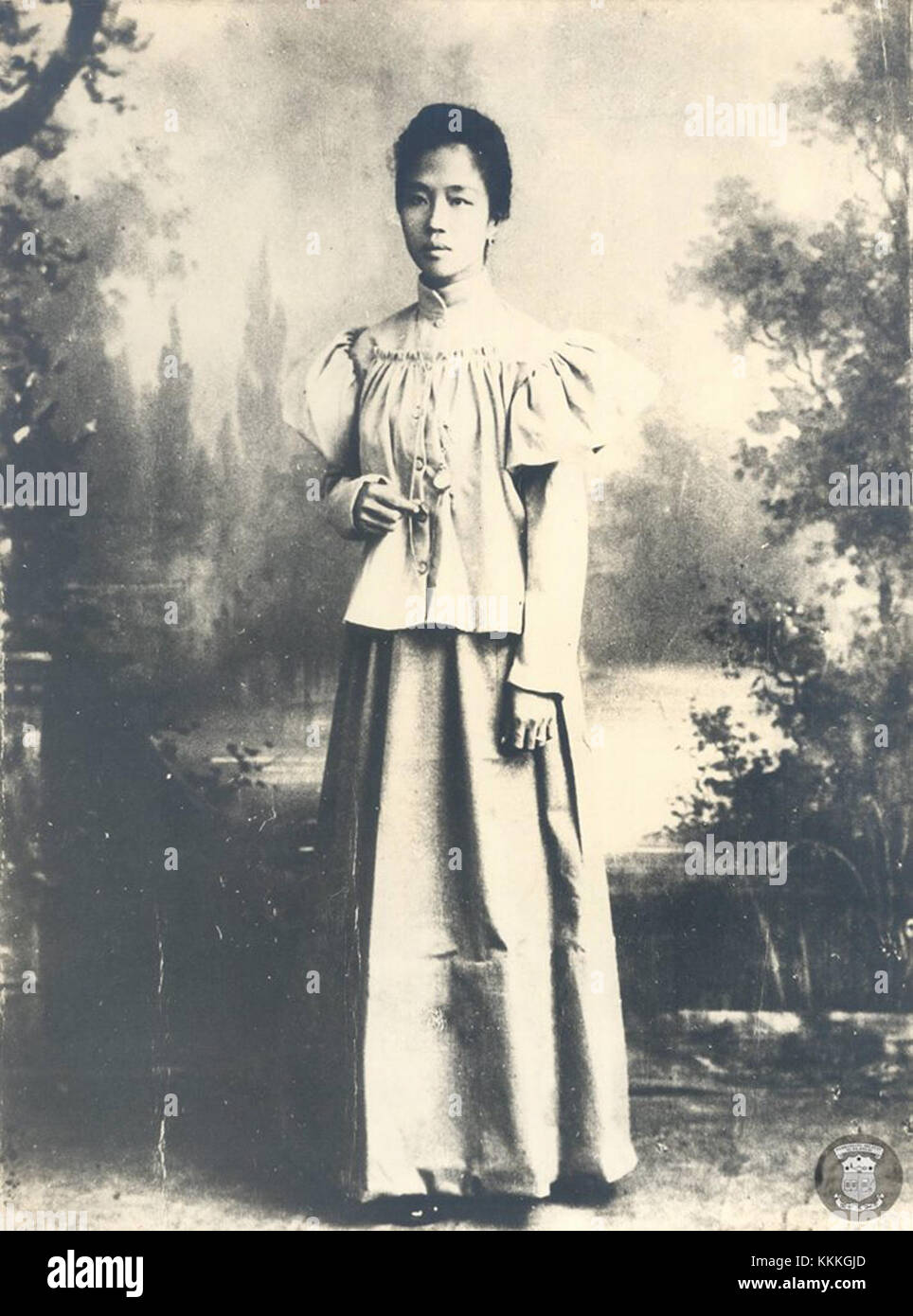 This portrait depicts Hilaria Aguinaldo, a prominent figure in ...