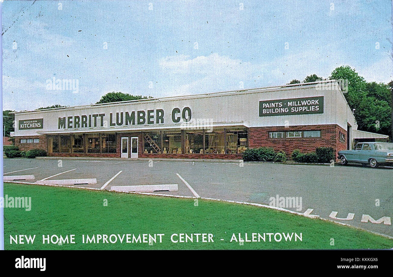 1962 - Merritt Lumber Trade Card Allentown PA Stock Photo - Alamy