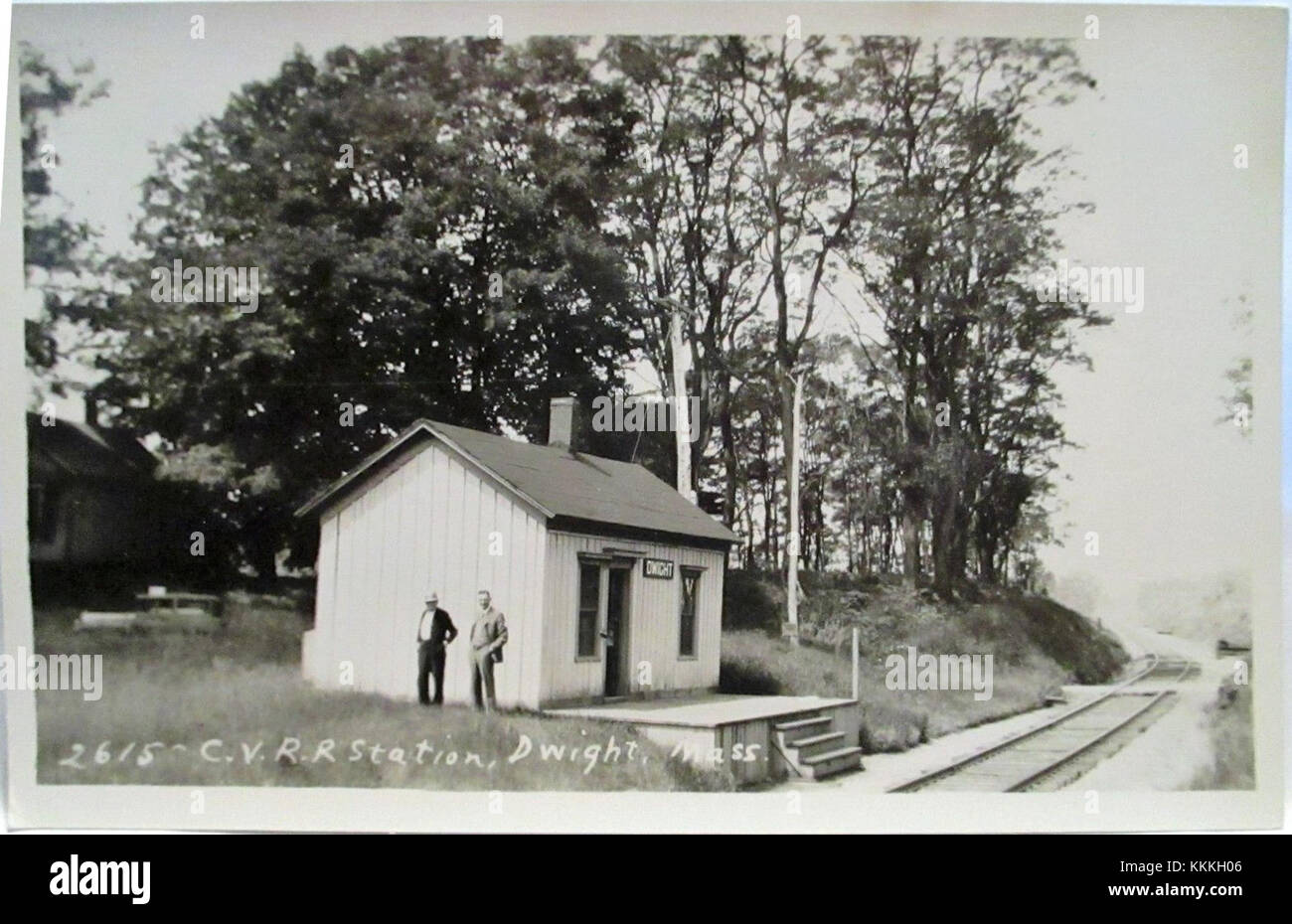 This vintage postcard showcases Dwight Station, located in Illinois ...