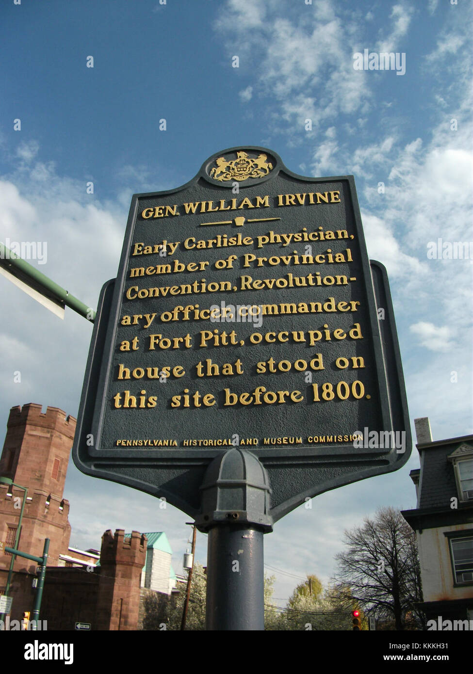 This photograph depicts the city of Carlisle, Pennsylvania, providing a ...