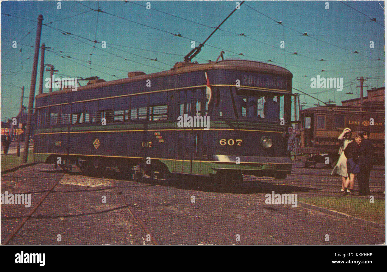 This 1930s postcard captures a Union Street Railway fantrip, showcasing ...