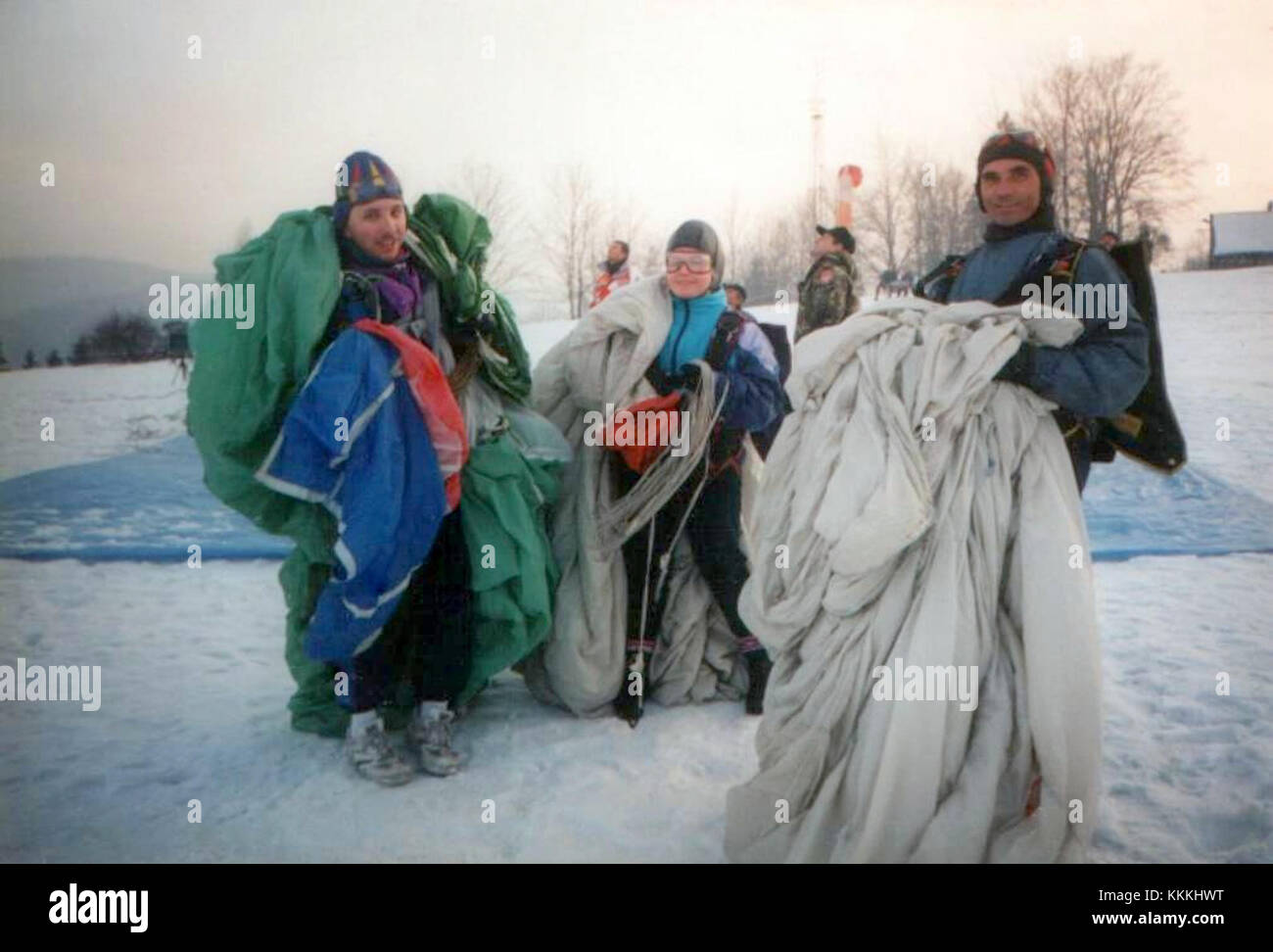 This image shows an athlete performing para-skiing, a sport that ...