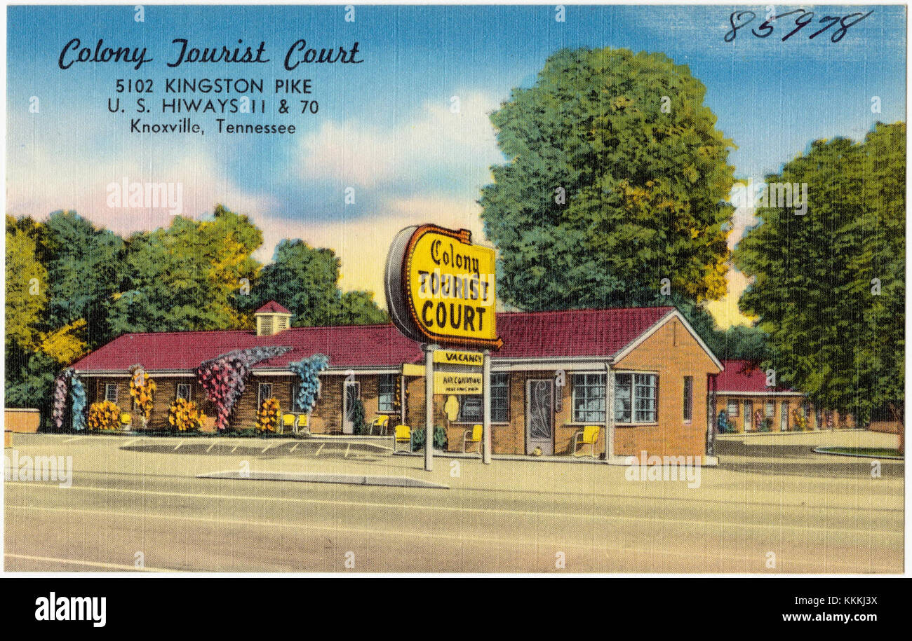 Colony Tourist Court in Knoxville, Tennessee, is a historic mid-20th ...