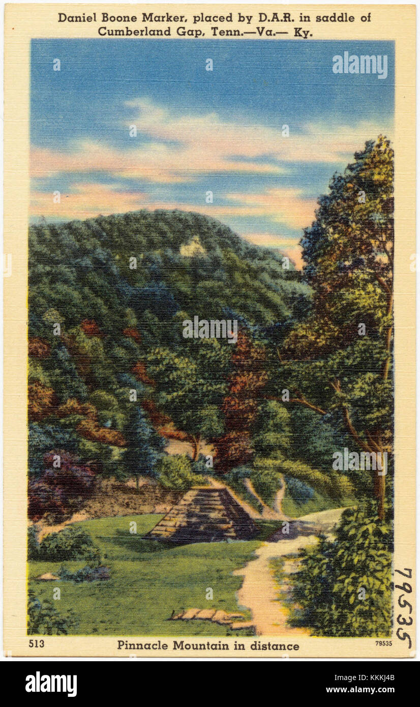 The Daniel Boone Marker, placed by the Daughters of the American ...