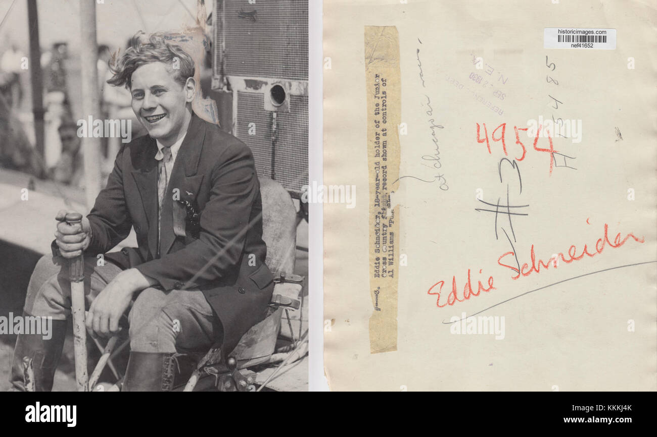 Eddie August Schneider, photographed on September 2, 1930 in Chicago ...