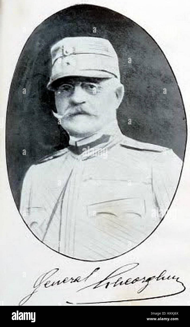A photograph or portrait from 1913 of General Teodor Gheorghiu, a ...