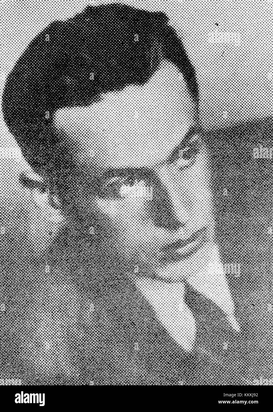 A portrait of Henryk Dembinski, identified as a communist, reflecting ...