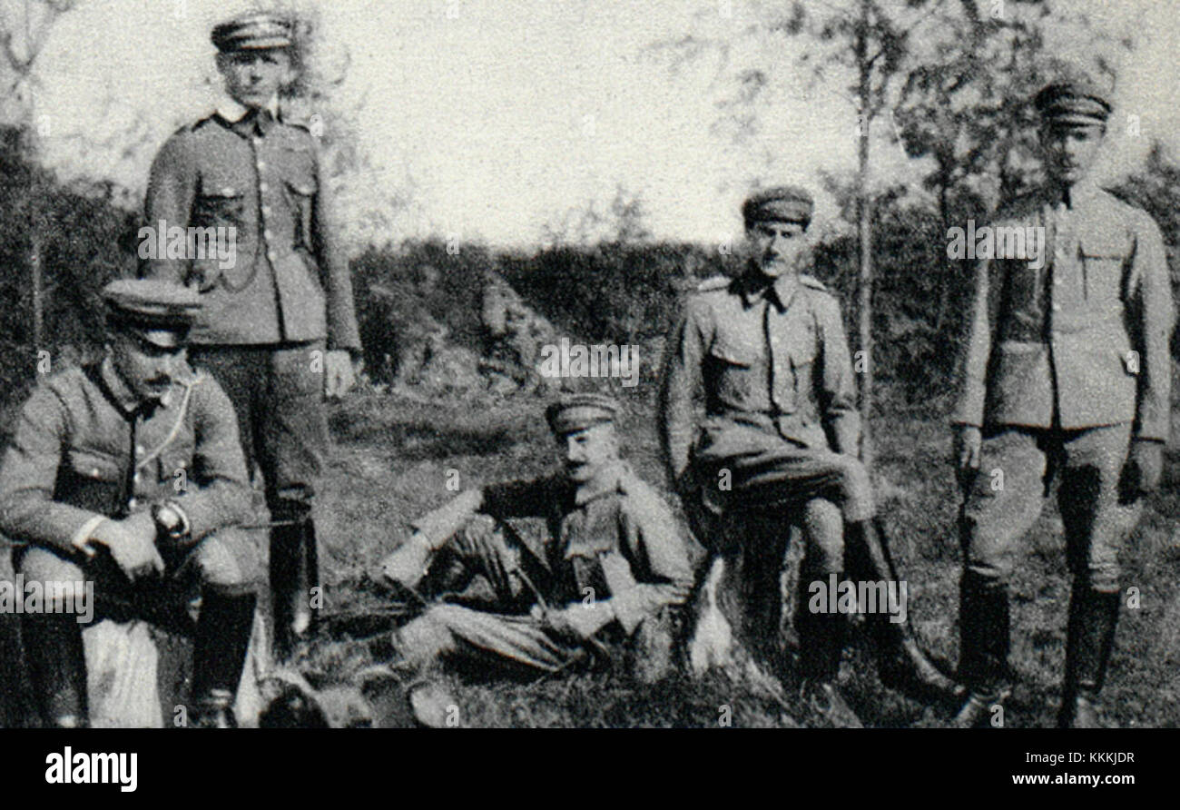 Image of Polish artillery officers from the First World War, featuring ...