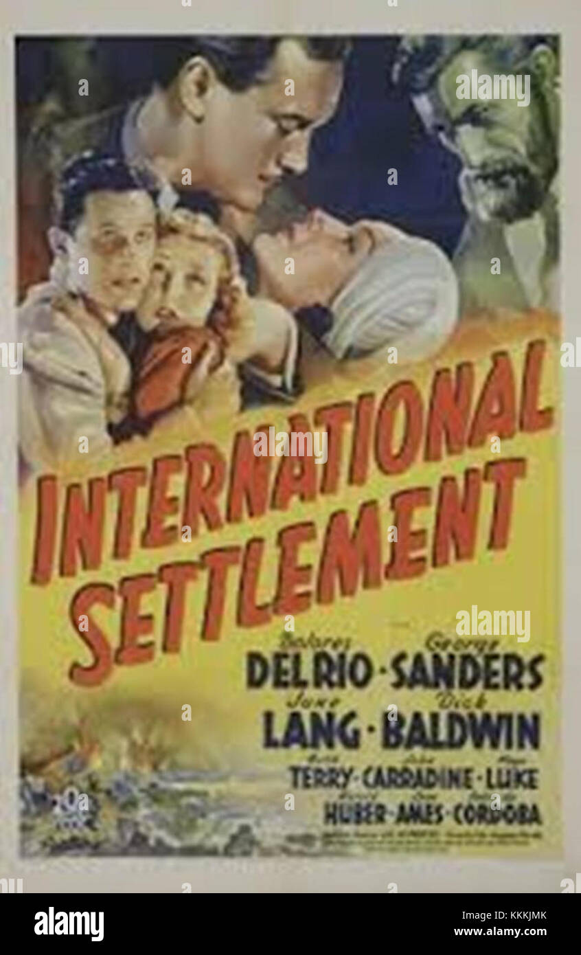 This poster represents the International Settlement, a region known for ...
