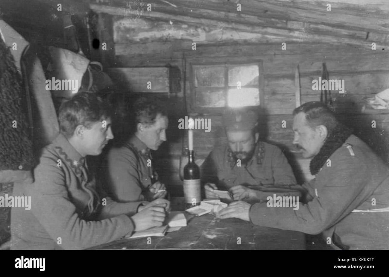 This photograph depicts officers of the 5th Infantry Regiment in Poland ...
