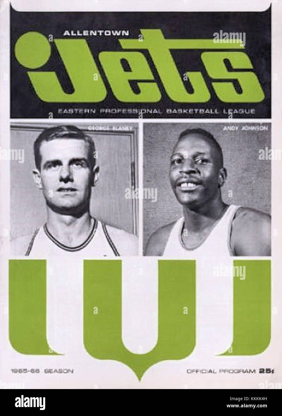 The 1965 Allentown Jets Basketball Program showcases the team’s ...
