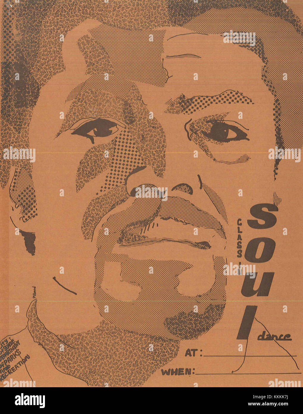 The 'Soul Dance' poster from Seattle, 1977, represents a cultural event ...