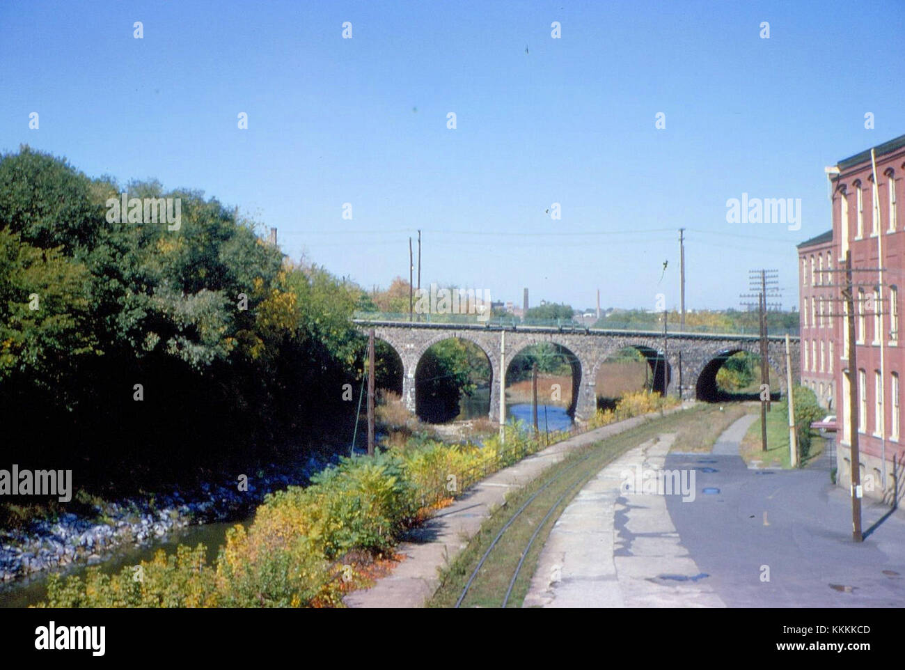 This photograph from 1962 shows the Linden Street Bridge over Jordan ...