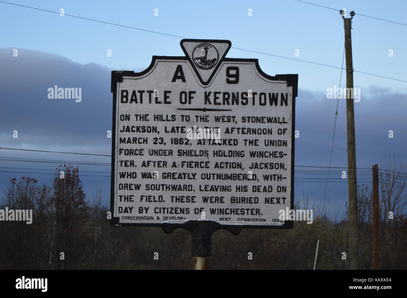 The Battle of Kernstown took place in 1862 near Winchester, Virginia ...