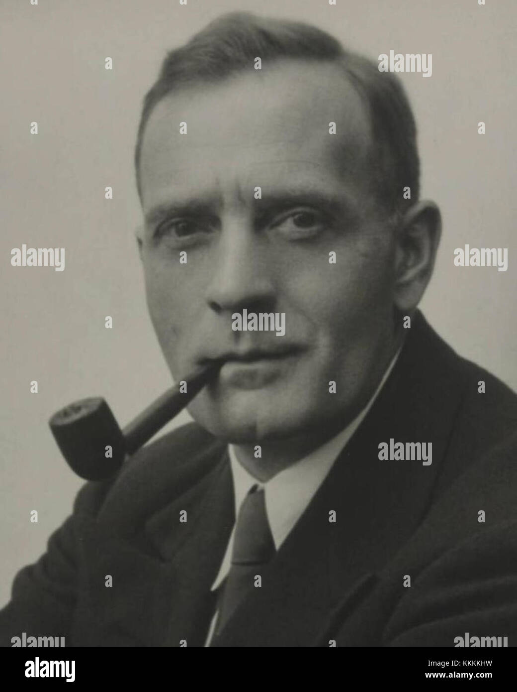 This studio portrait of Edwin Powell Hubble, taken during his career ...