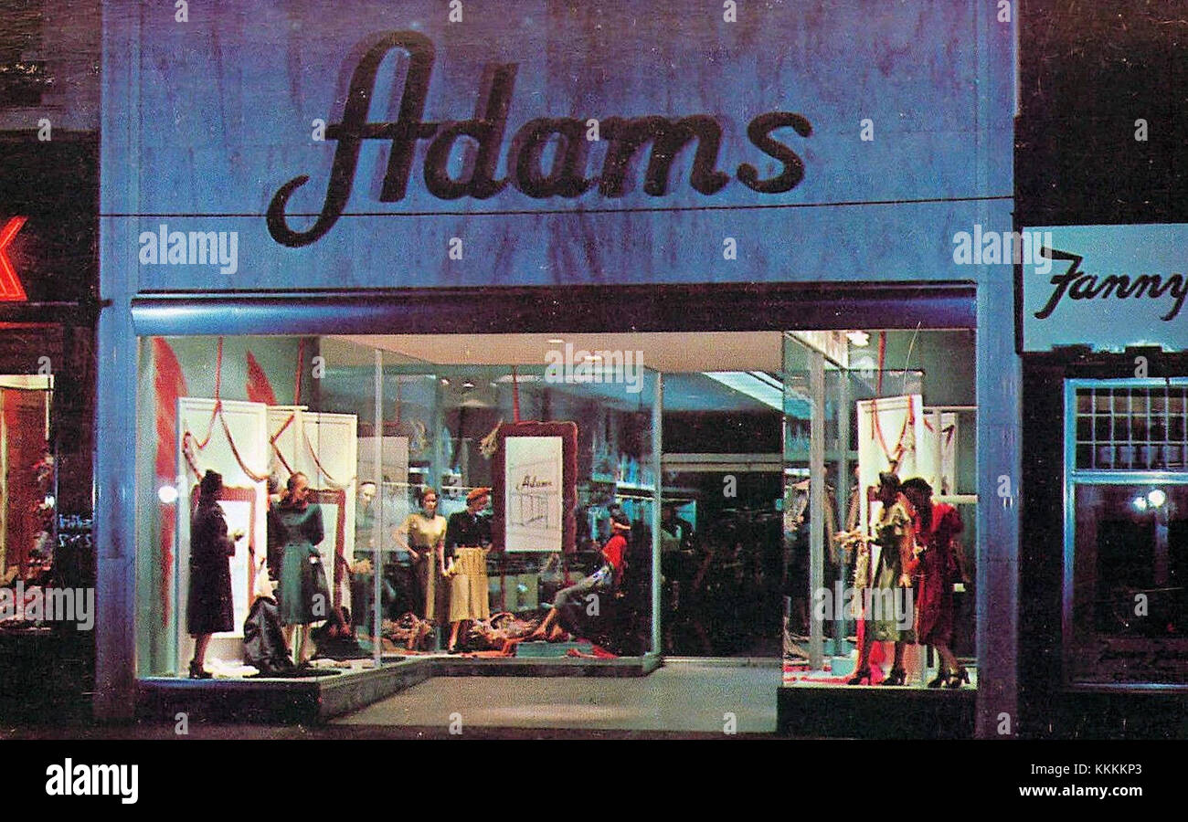 This 1955 advertisement for Adams Clothing, located in Allentown ...