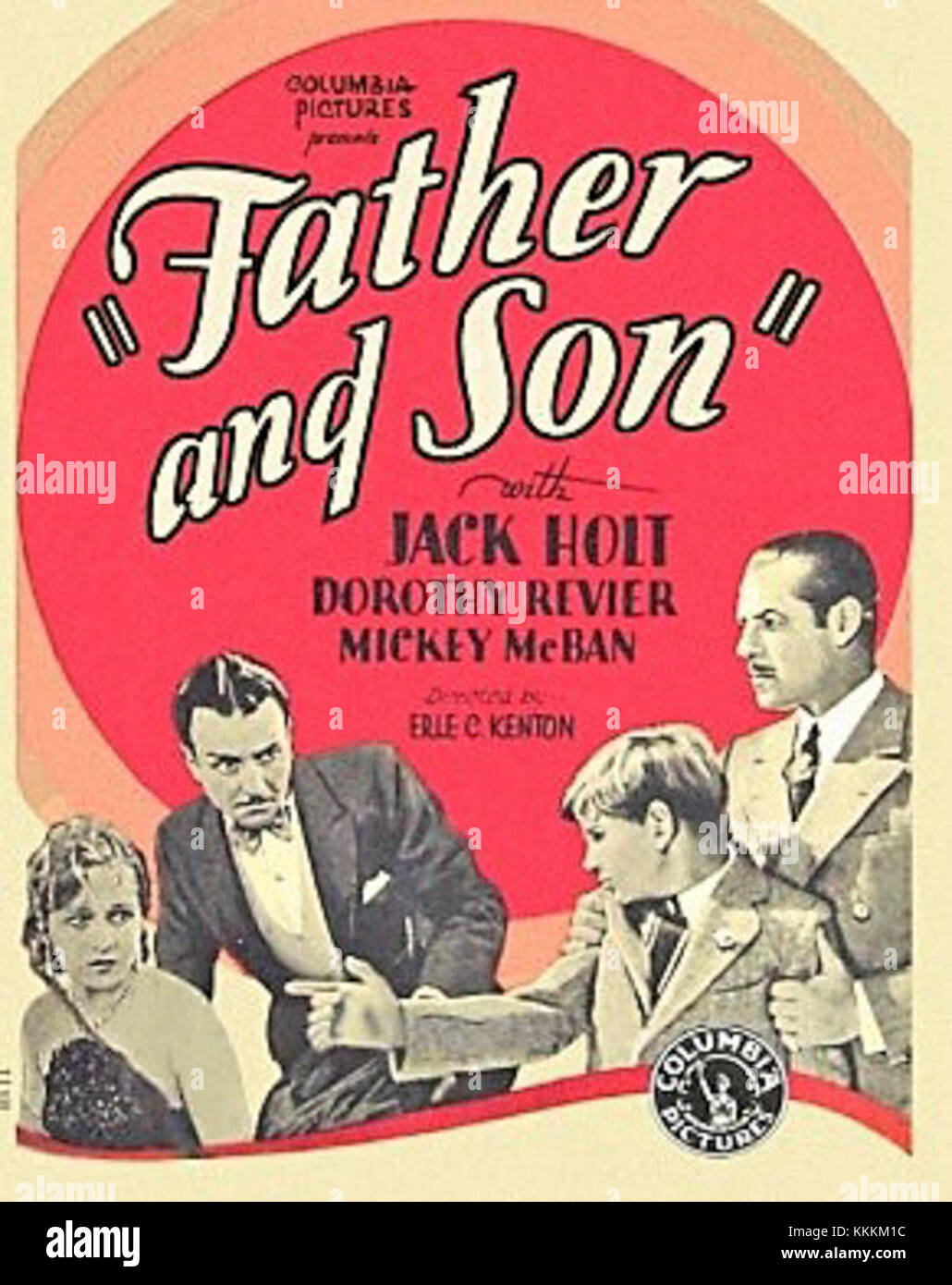 A poster featuring the iconic image of a father and son, likely from a ...