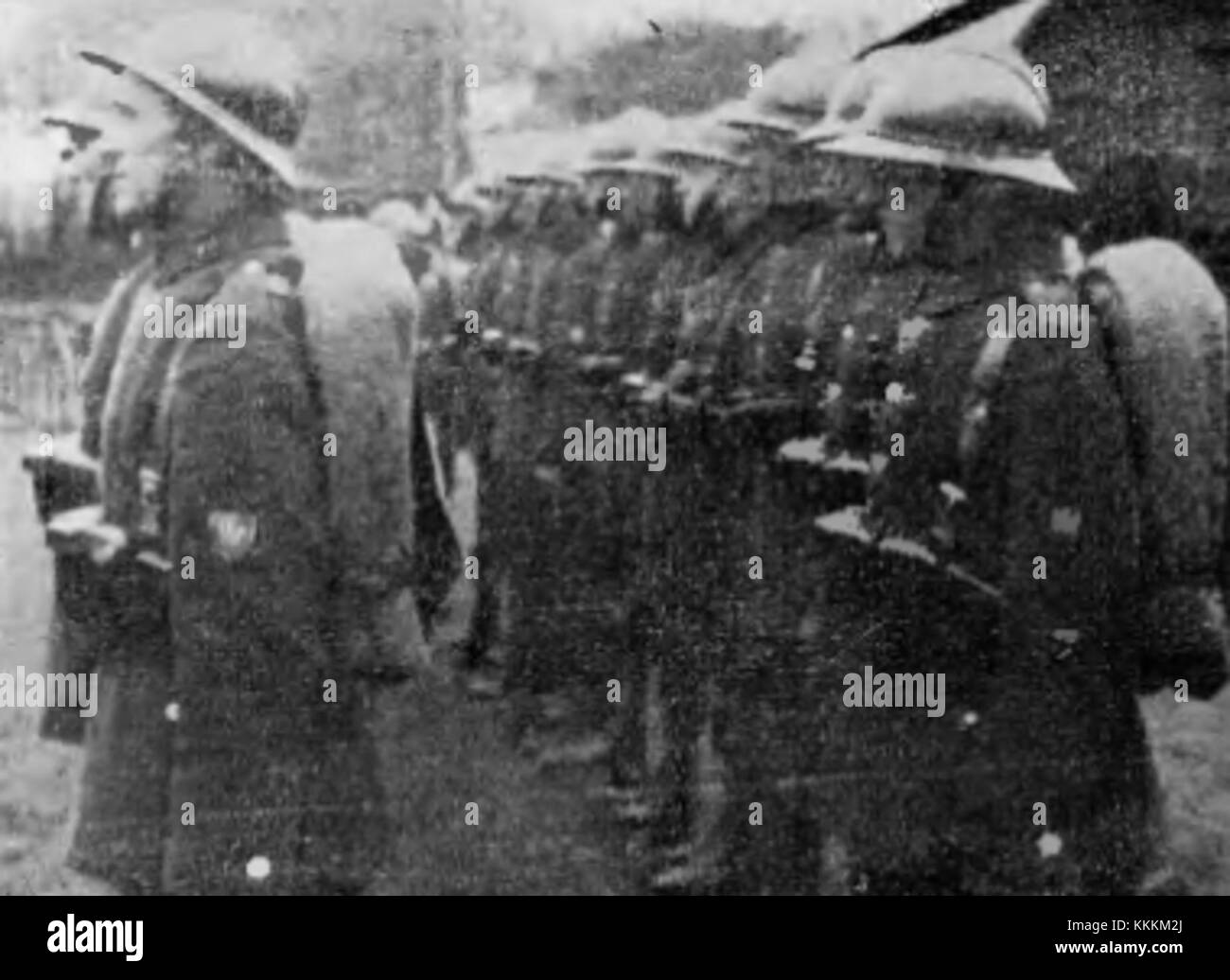 A historical image of Polish soldiers with the completed 2nd degree of ...