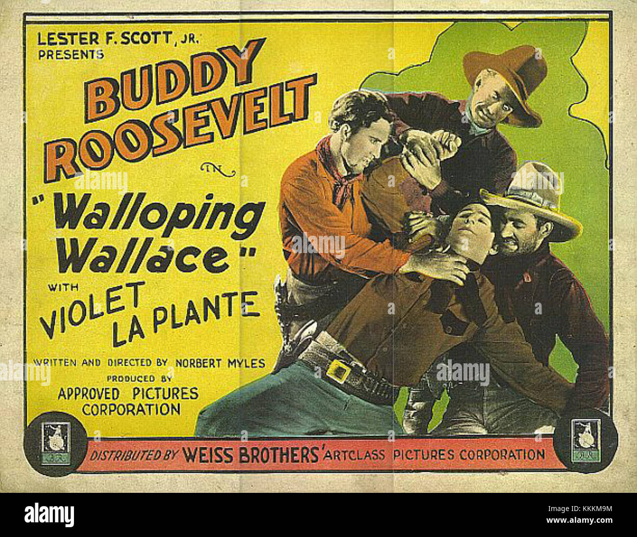 The 'Walloping Wallace' poster is a vintage advertisement promoting a ...