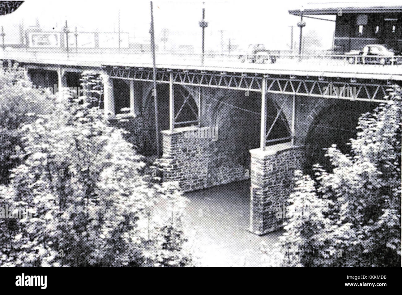 The 1950 Hamilton Street Bridge in Allentown, PA, spans over Jordan ...