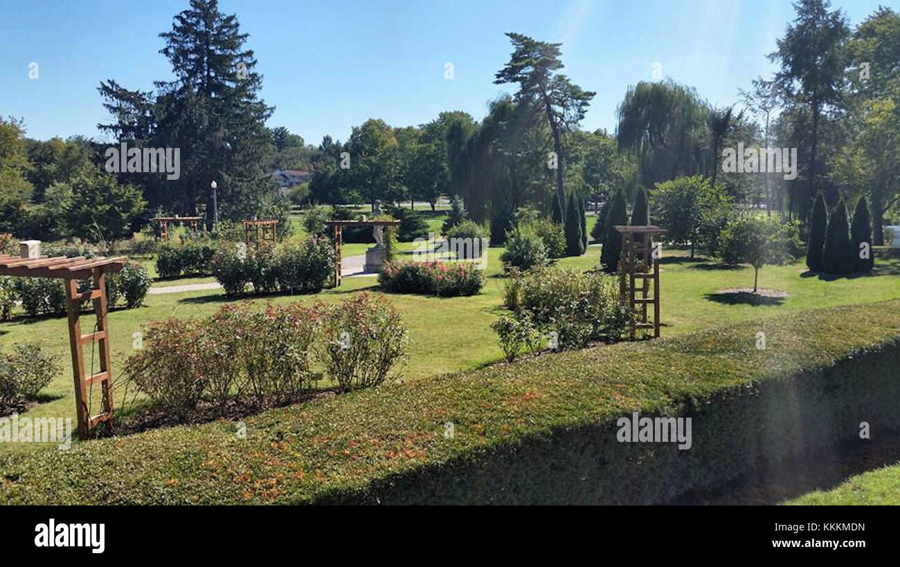 This image captures the beauty of the Rose Garden in Allentown ...