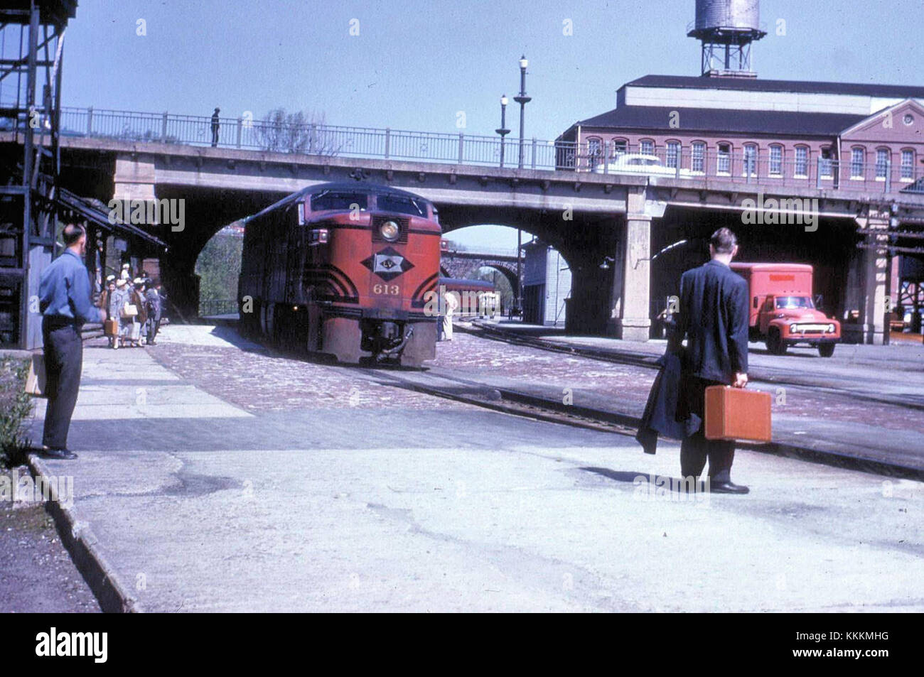 The Lehigh Valley Railroad's Black Diamond train arrives at Allentown ...