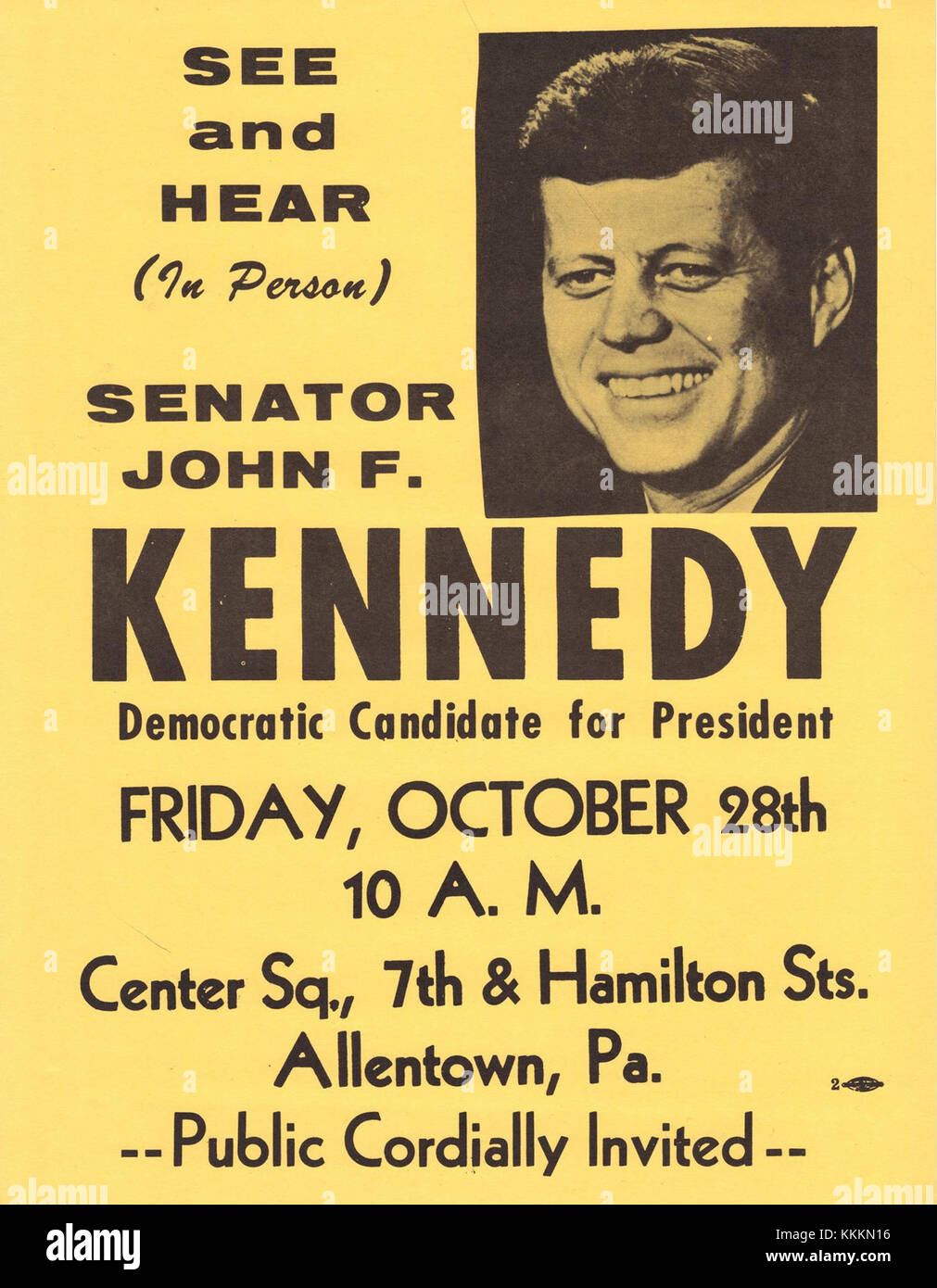 This 1960 campaign poster features John F. Kennedy during his run for ...