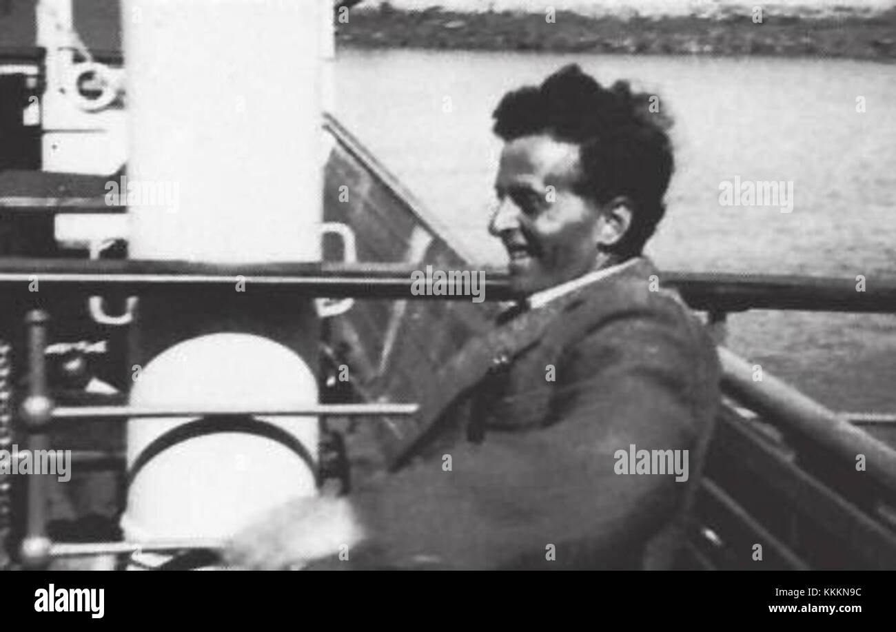 This photograph features Ludwig Wittgenstein, the renowned philosopher ...