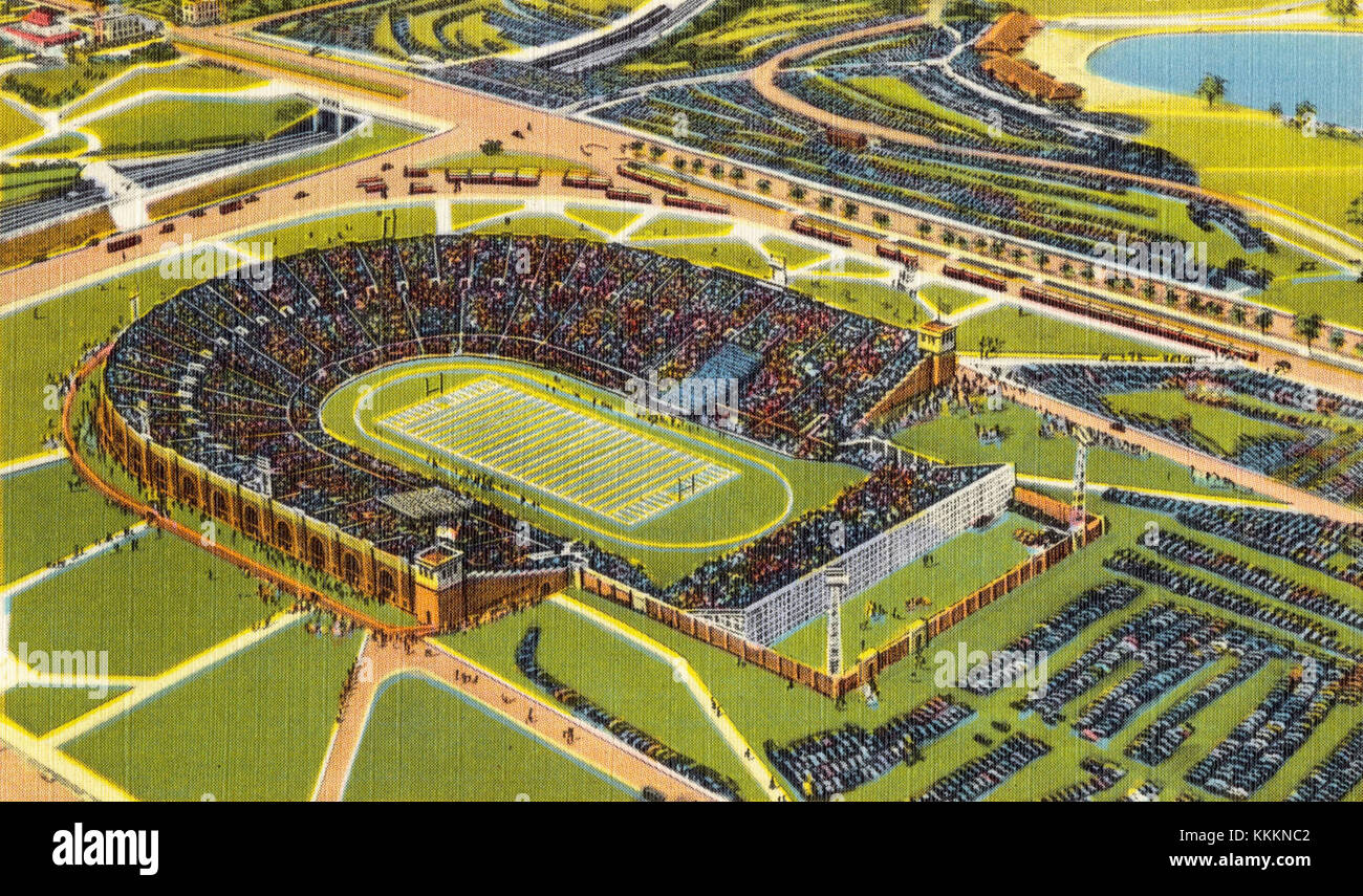 This aerial view of the Municipal Stadium in Philadelphia captures the ...