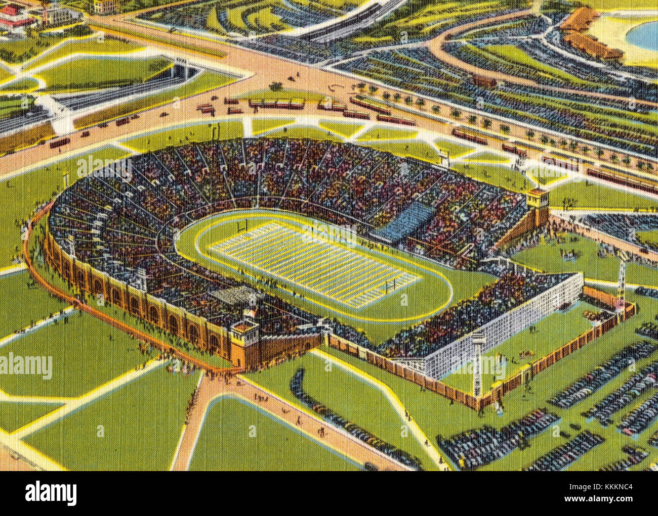 An aerial view of the Municipal Stadium in Philadelphia, Pennsylvania ...