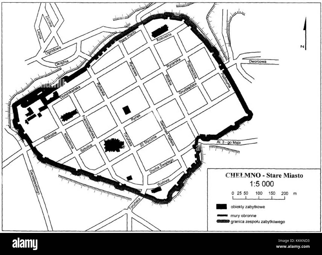 'Chelmno Stare Miasto-mapa' is a historical map of the Old Town (Stare ...